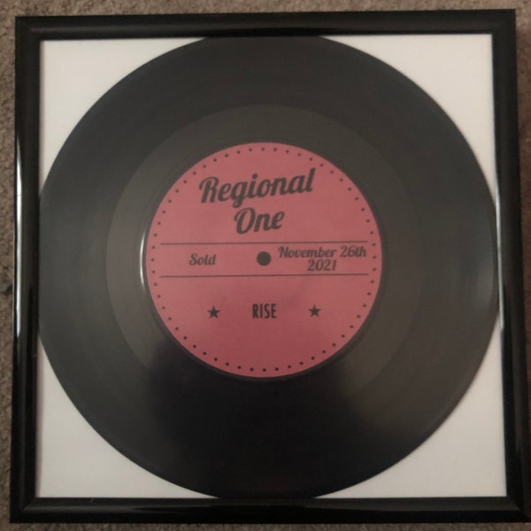 Personalised Record Label STICKERS for 7" Vinyl Record Table Names ...