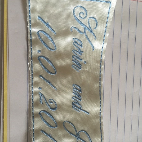 Bridesmaid Labels for Dress or Purse a Custom Embroidered Label With ...