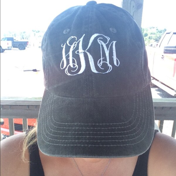 Monogrammed Hat- the PERFECT Preppy Accessory! so Many Color Choices ...