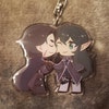 YCH Commission Chibi Kissing Couple Custom Acrylic Keychains CUSTOM ...