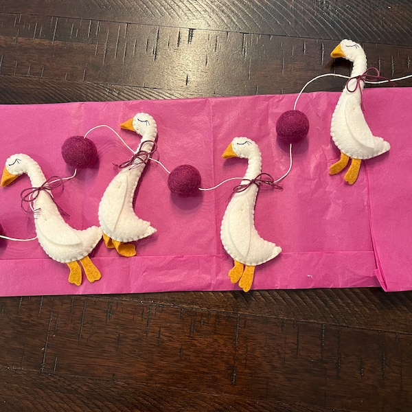 Custom Goose Felt Banner, Geese Banner for Nursery/room, Geese Garland ...