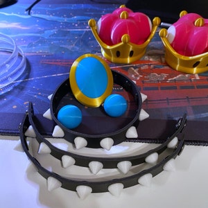 Bowsette Choker Bracelets Bowsette Choker Spiked Choker Spiked Bracelet ...