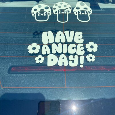 Have a Nice Day Cute Bumper Sticker Vinyl Car Decal - Etsy