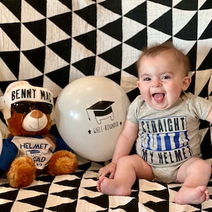 Baby Helmet Cranial Band Bear Graduation Shirt Doc Band | Etsy