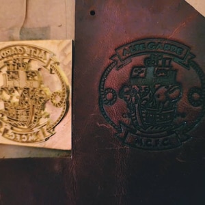 Custom Brass Stamp for Leather With Mounting Leather Stamp - Etsy