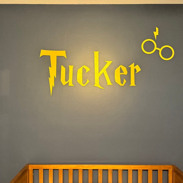 Wizard Nursery Sign Baby Name Sign Wizard Custom Wood Name Sign Over ...