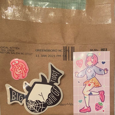 Big Tiddy Goth Gf Sticker Meme - Etsy