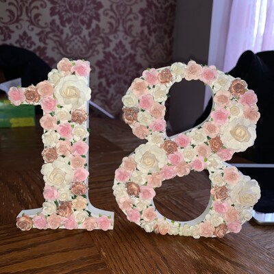 Flower Numbers, Birthday Numbers, Floral Numbers for Birthday, Flower ...