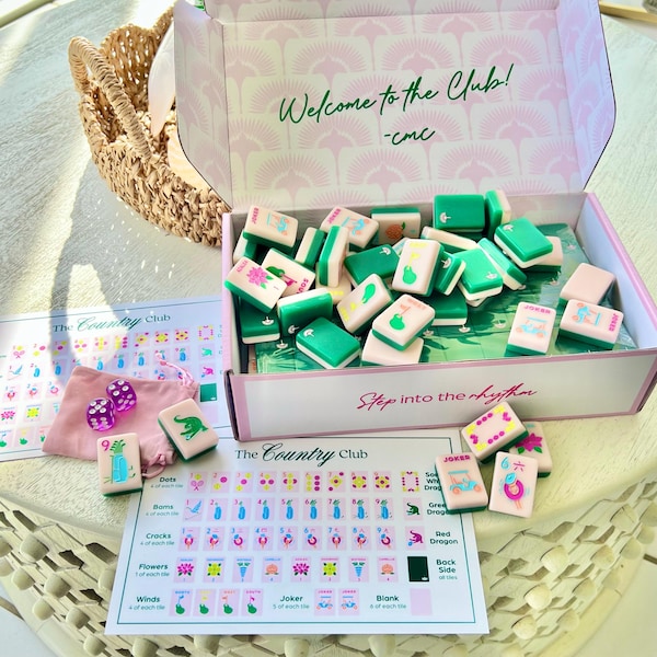 Mahjong Tile Set, Country Club Edition BACK IN STOCK! - Etsy