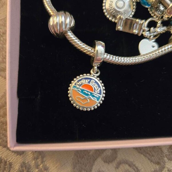 Santorini Island Greece Vacation Travel Dangle Charm,genuine 925 ...