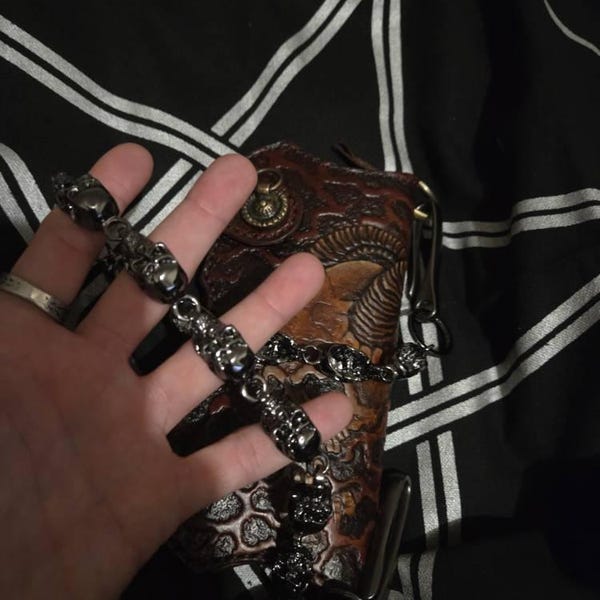 Black Gallstone Trouser Wallet Chain ,jeans Chain,gothic Pants Chain ...