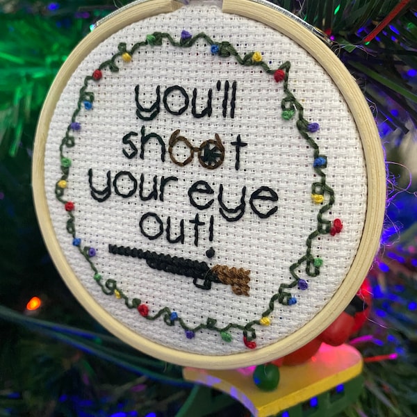 You'll Shoot Your Eye Out! - Cross Stitch Ornament Pattern *PDF Digital ...