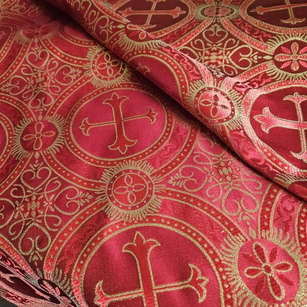 White Liturgical Lace Trim Fabric by the Yard Religious Marian Lace JHS ...