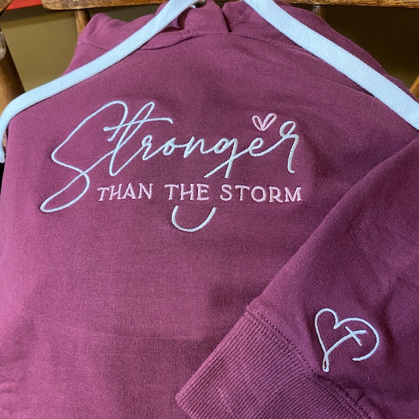You Are Stronger Than the Storm Machine Embroidery Design. 7 Sizes ...
