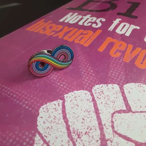 Infinitely Bisexual Pin — Subtle Bi Pride Accessory LGBT Gay Infinity ...
