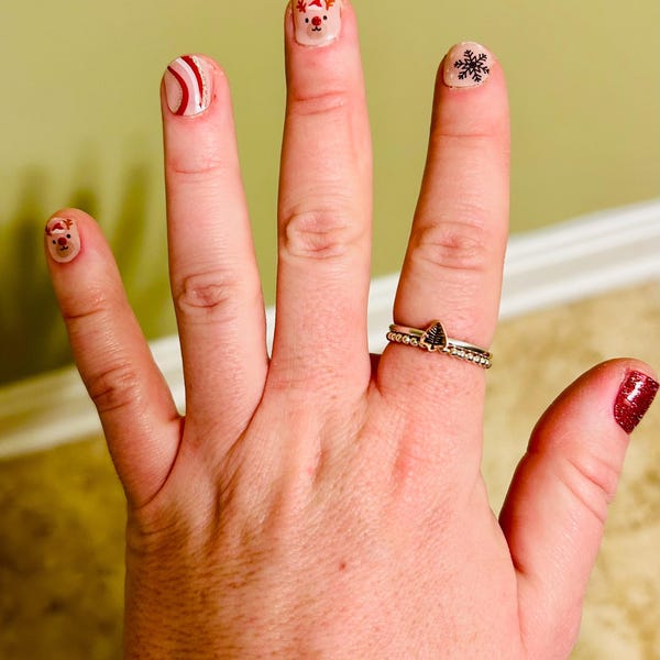 Little Tree Ring, Pine Tree Ring, Evergreen Ring, Sterling Ring, Silver ...