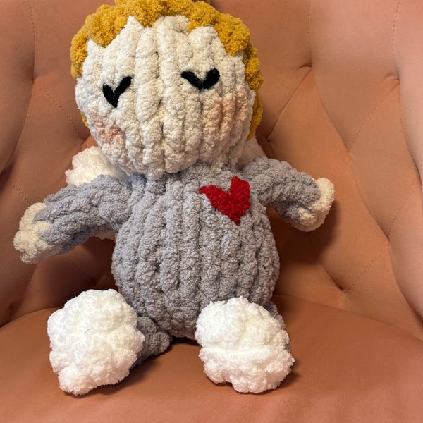 Fingerknit Chunky Elephant Plushie Pattern With Video Tutorial Elephant ...