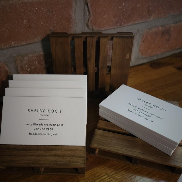 The Kennedy – Custom Letterpress Printed Calling Cards - Etsy