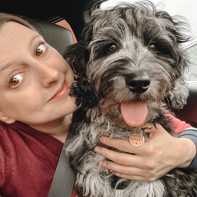 Dog Tag Bunny Chaser Dog Tag Funny Pet Tag Dog ID Tag Bunny Rabbit Dog ...