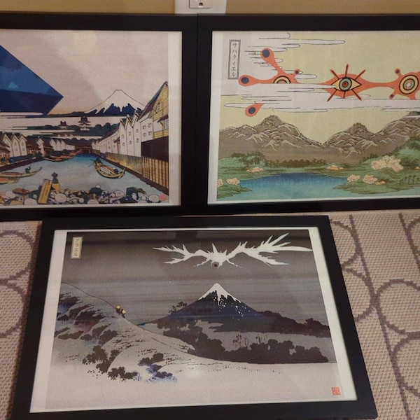 Evangelion Angel ZERUEL Poster Painting Ukiyo-e Printable Digital Anime ...