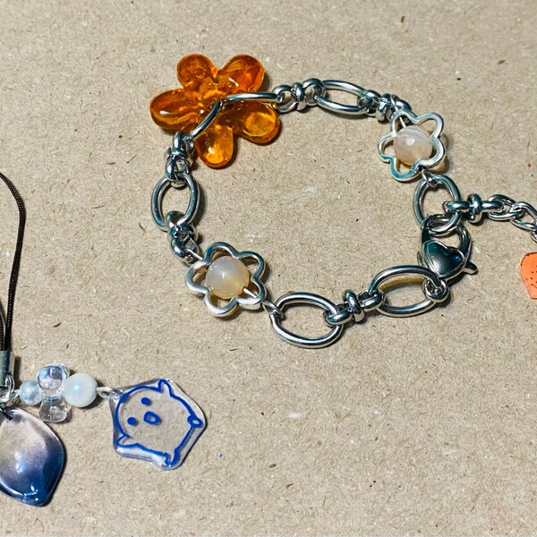 KNY Keychains Matching Beaded Silver Keychains - Etsy