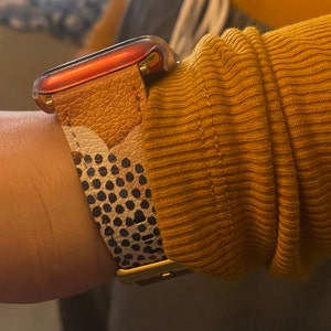 Rustic Abstract Shapes Apple Watch Band Series 3 4 5 6 7 8 SE 38mm 40mm ...