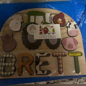 Personalized Animal Alphabet Puzzle Great for Baby Showers, Birthday ...