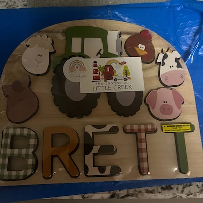 Personalized Animal Alphabet Puzzle Great for Baby Showers, Birthday ...