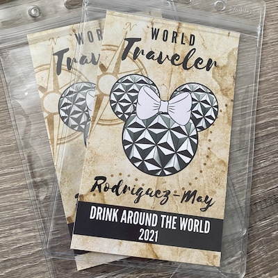 EPCOT Drink or Snack Around the World Passport World Traveler Edition ...