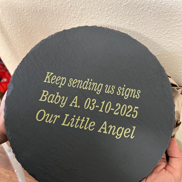 Personalized Garden Stone, Any Message Slate Stone, Memorial Garden ...
