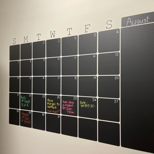 Large Weekly Calendar Chalkboard Wall Decal This Week - Etsy