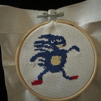 Courage the Cowardly Dog Beginner DIY Cross Stitch Kit, Counted Cross ...