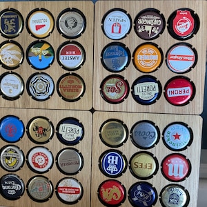 Beer Cap Coaster Beer Bottle Cap Coaster Gift Craft Beers Gifts for Him ...