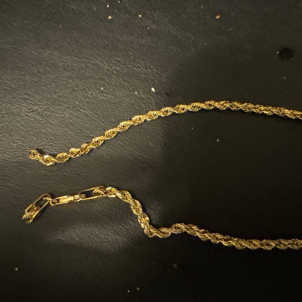 14K Gold Rope Chain Gold Rope Chain Necklace 2mm 2.3mm 2.5mm 3mm 3.5mm ...