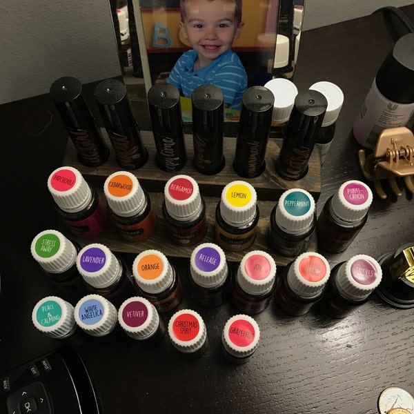 Essential Oil Cap Stickers - Single Oils, Young Living Blends/specialty ...