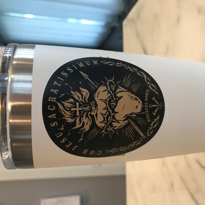 3 Cor Jesu Sacratissimum Vinyl Sticker - Etsy