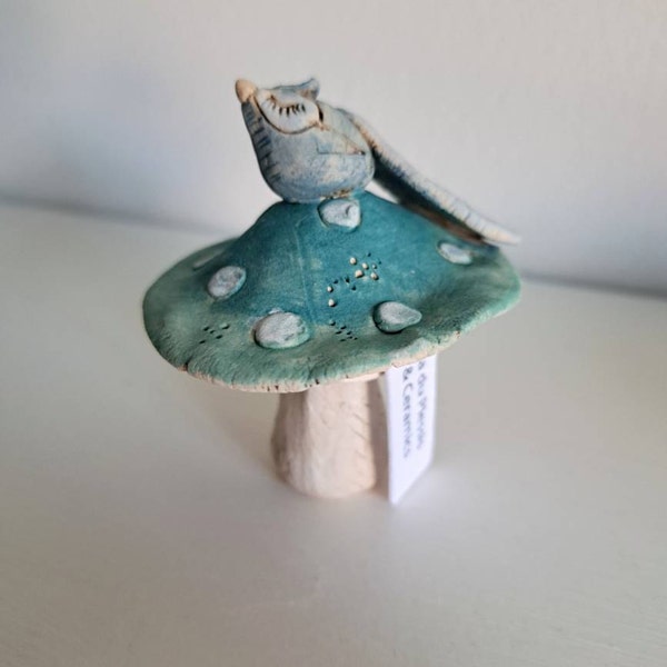 Quirky Bird Toadstool - Etsy