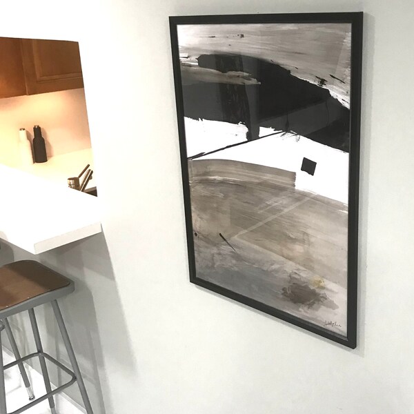 WATER | Original Blue Painting, Textured Art, Modern Abstract, Large ...