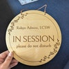 Personalized Double Sided Door Sign for Office Welcome Sign in Session ...