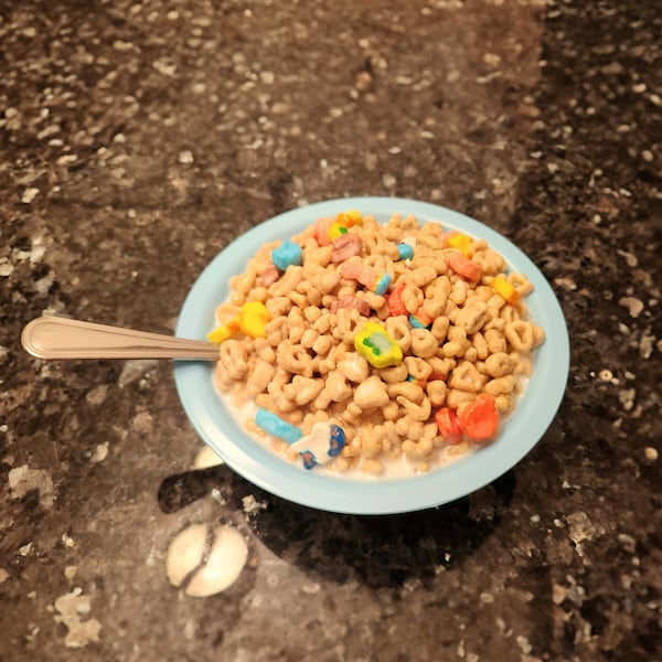 Hanging Faux Food Cereal Wall Art Decor Bespoke Lucky Charms Fruit ...