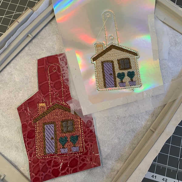 ITH House Key Fob, Home Key Fob, House Bag Tag, House Snap Tab, House ...