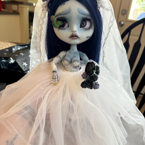 MADE TO ORDER Corpse Bride Inspired Blythe Doll - Etsy