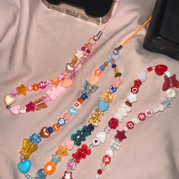 Customized Phone Chain, Personalized Phone Chain, Make Your Own Phone ...