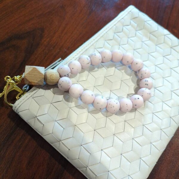 Boho Wristlet Keychain, Beaded Keychain Bracelet for Women, Cute Beaded ...