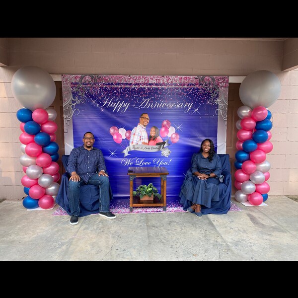 Custom Photo Backdrop, Retirement Step Repeat, 50th Birthday Backdrop ...