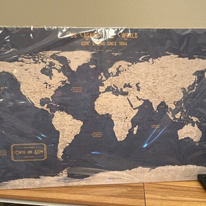 Flight Patterns World Map Poster 24x36 | Etsy