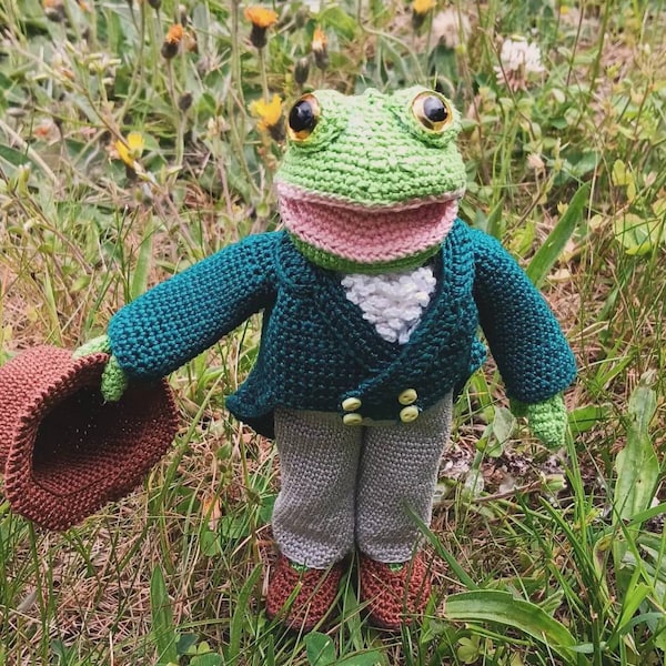 Dandy Frog Outfit Сrochet Pattern - Etsy