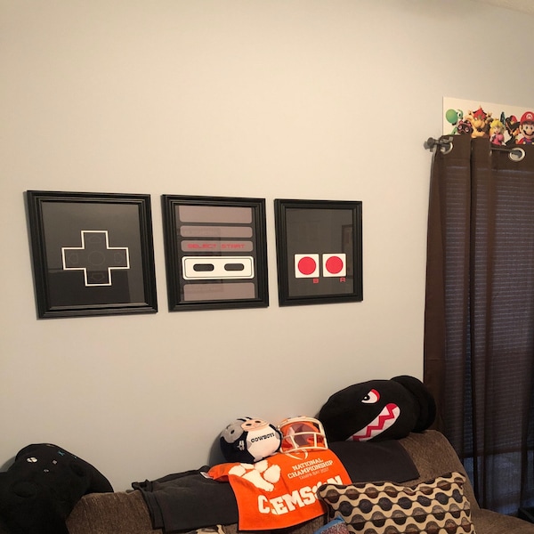 NES Controller Print Set, NES Art, Nerd Art, Geek Gift, Gamer Print ...