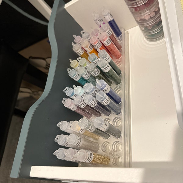 Bead Storage Solutions: Bead Pavilion Shelf for Round Tubes or Flip-top ...