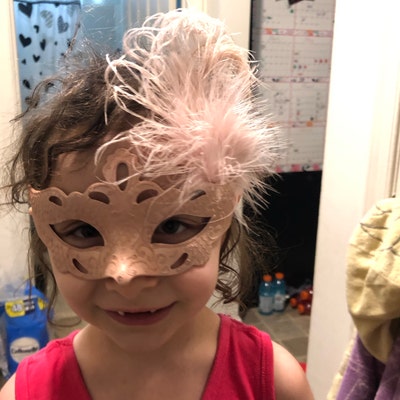 Girls Purple Costume Mask Girls Halloween Masks Purple Girls - Etsy